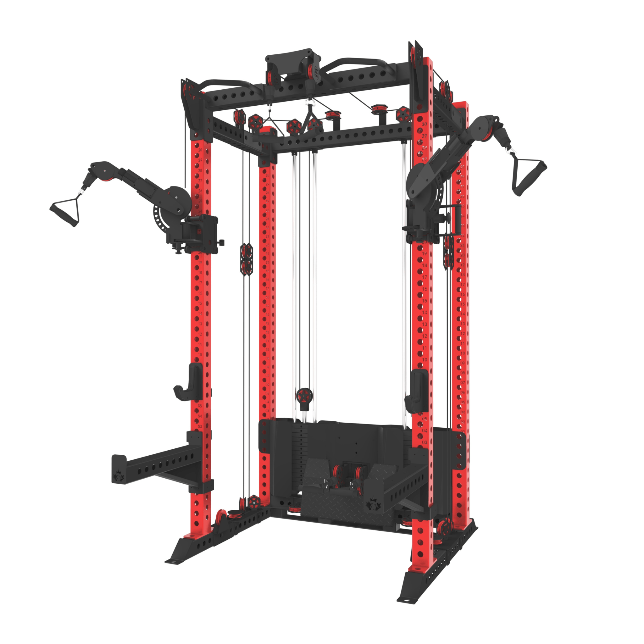 KB2404 Functional Trainer Power Rack 3x3 9-Gauge | Spartaks Strength